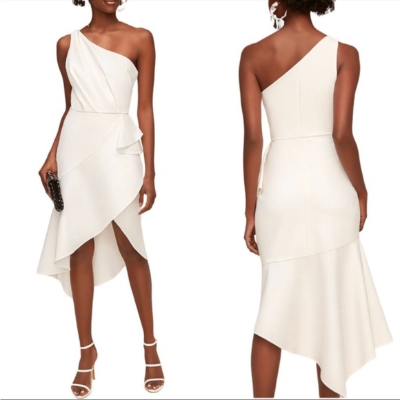 Anne Barge | Dresses | Lwd By Anne Barge Jadore Asymmetrical Ruffle ...